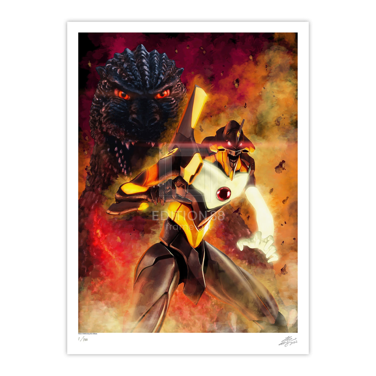 Godzilla vs. Evangelion, 88Graph / Hidetaka Tenjin